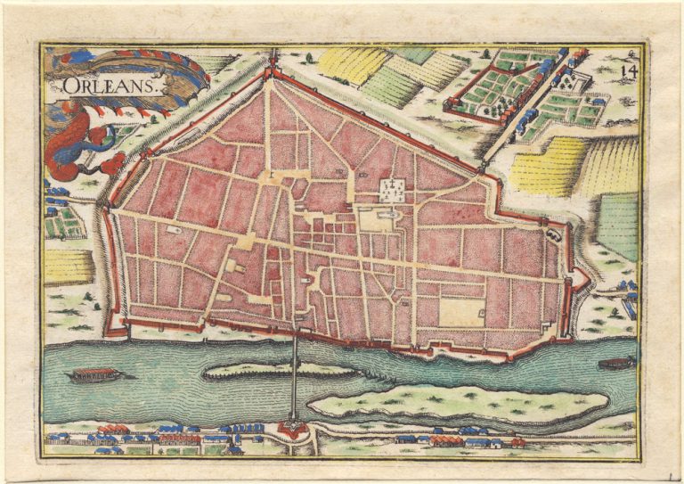 Antique Map of Ancient Orleans, France - Cartographic Associates